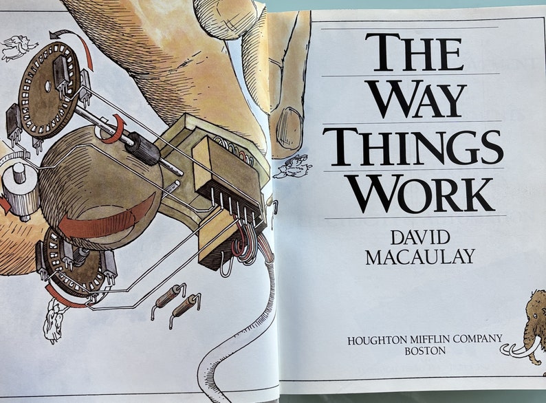 The Way Things Work Book, David Macaulay, 1988 Hardcover - Etsy