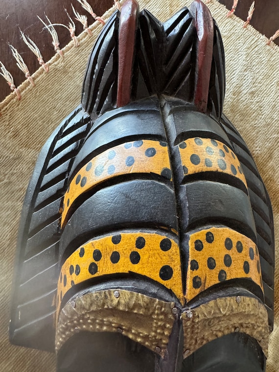 Ghanaian Ewe Tribe Authentic African Mask Handcrafted… - Gem