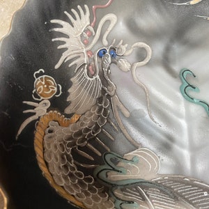 Dragonware Maple Leaf Nappy Tray MORIAGA PORCELAIN Antique Dragon Ware ...