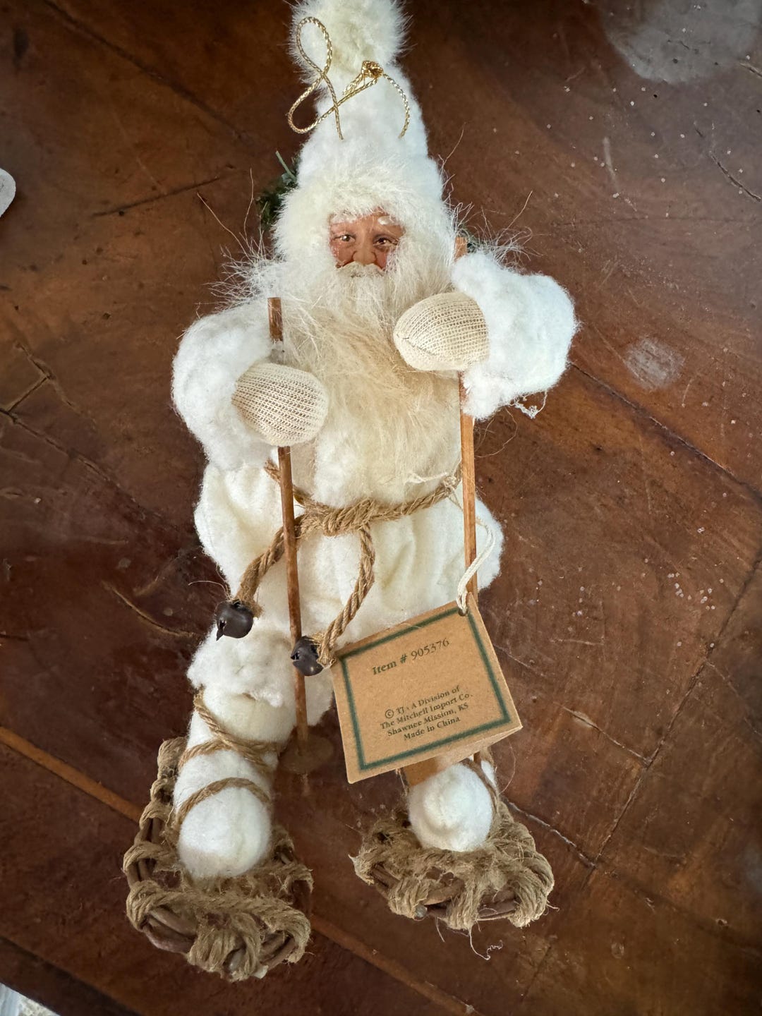 Tina Mitchell, TJ Santa Claus, Art Doll Figurine, Ornament, Ski ...