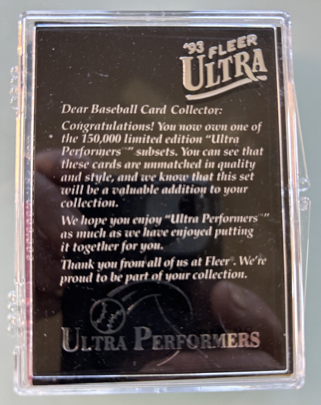 1993 Fleer Ultra Performers Baseball Cards - Etsy