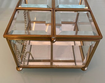 Vintage Glass Box | Etsy