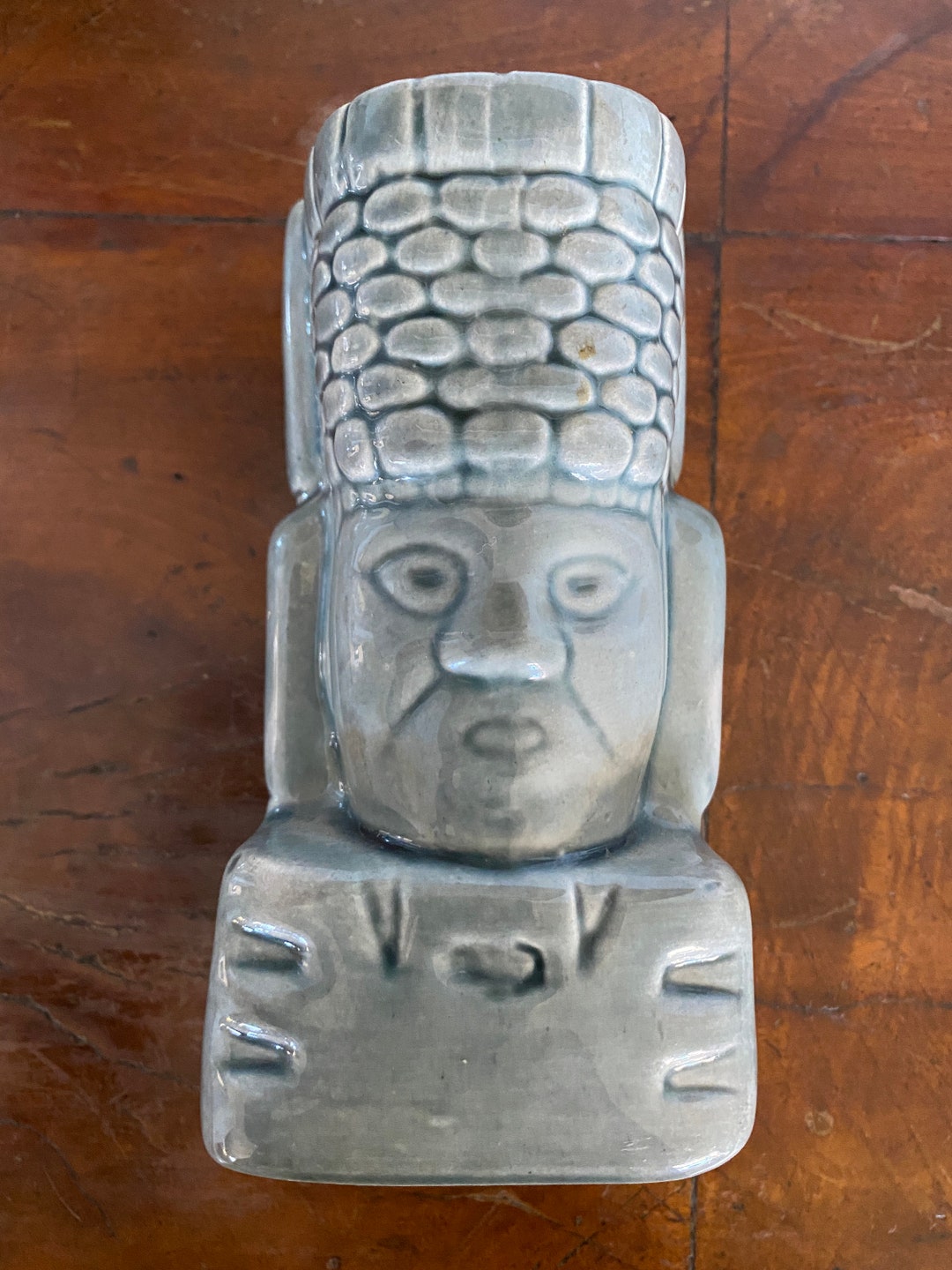Mayan Aztec Tiki Bar Liquor Decanter Dfcaxtec Pottery Liquor Decanter ...