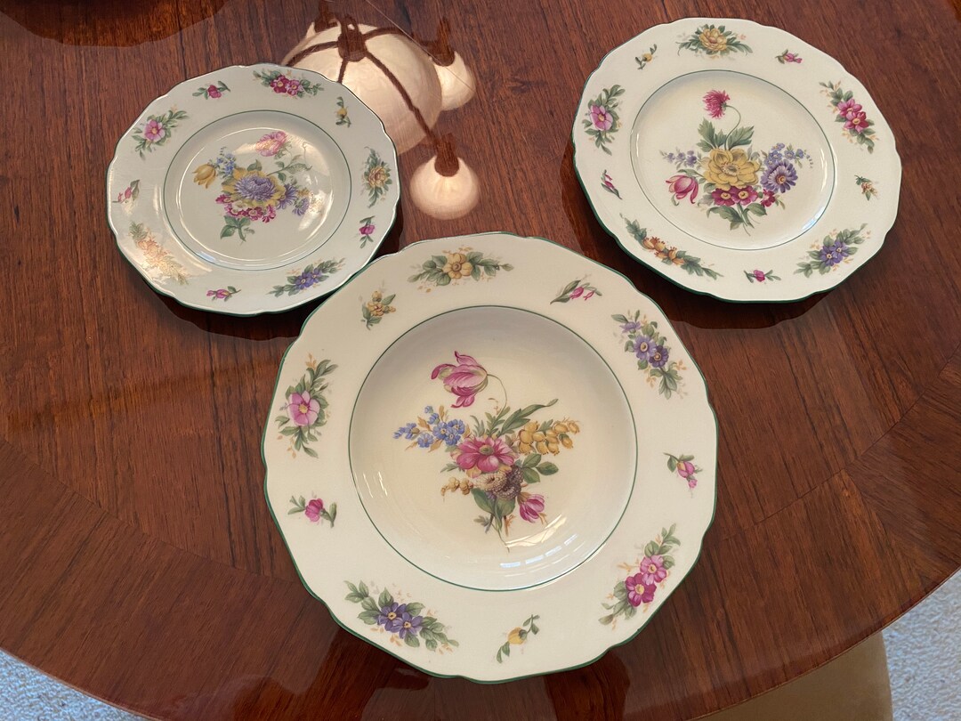 Rim Soup Bowls Black Knight Porcelain Dishes USA for Spring - Etsy