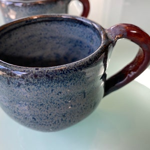 Brutalist Stoneware MUGS Pottery Hand Made Coffee Cups 2pc GIFT - Etsy