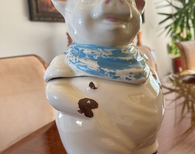 Smiley Pig Cookie Jar / Gold Trim by Shawnee Great History! This Cookie ...