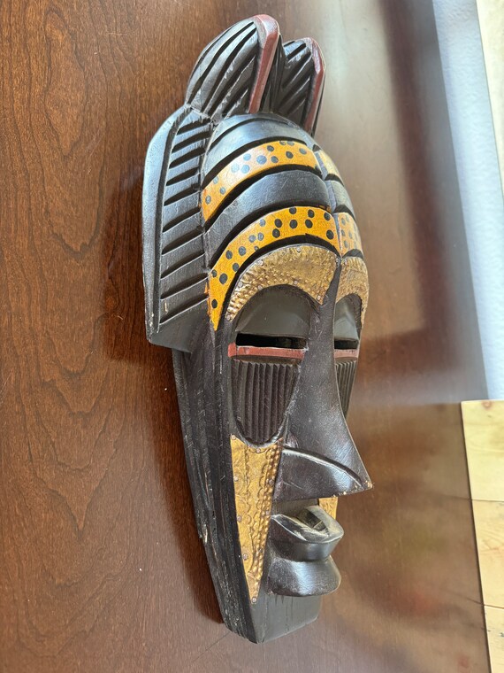 Ghanaian Ewe Tribe Authentic African Mask Handcrafted… - Gem