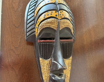 Ghanaian Ewe Tribe Authentic African Mask Handcrafted in Ghana Hand ...
