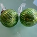 Heavy Mercury Glass Ornament Set of 2 Green Holiday Decor - Etsy