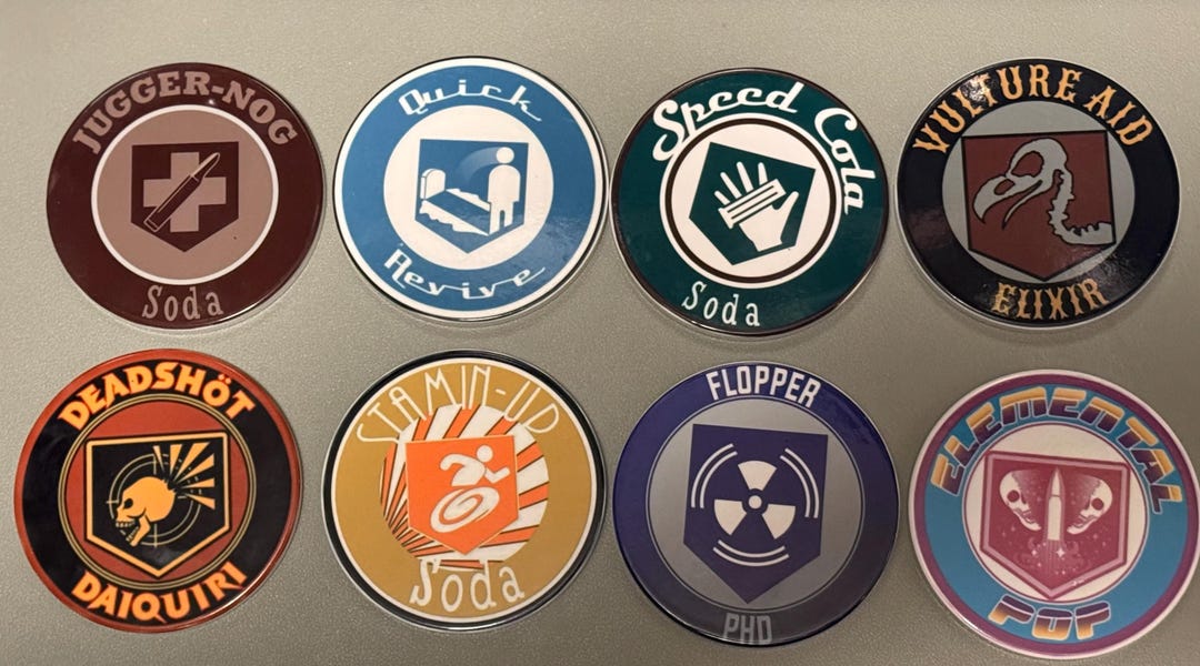 Ceramic Cod Perks Coasters Call of Duty Perk Juggernog Speed Cola Phd ...