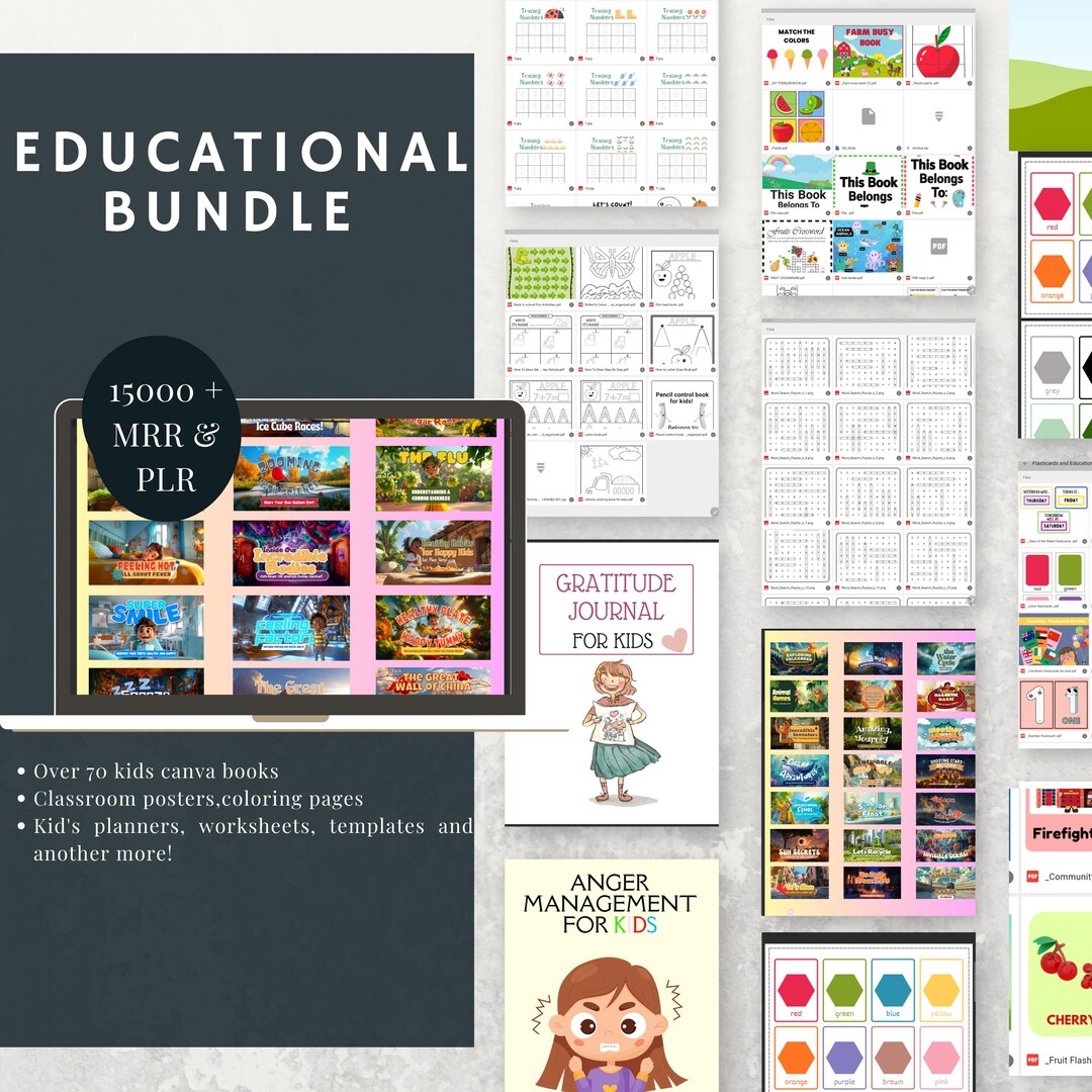 Ultimate Educational Mega Bundle, Preschool Worksheets, Coloring Pages ...