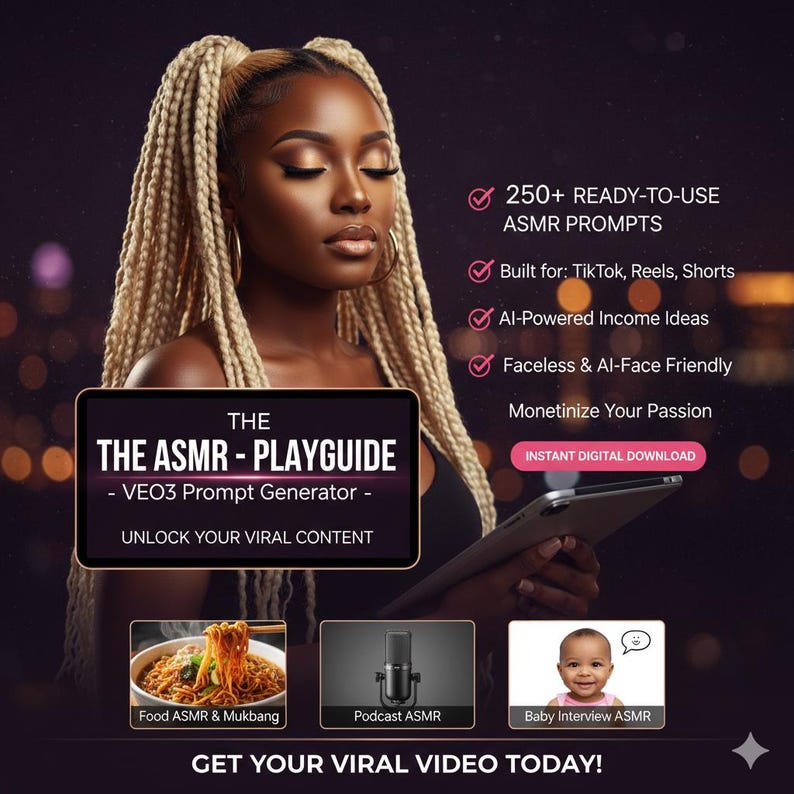 ASMR Playguide: Veo3 Prompt Collection for Video Creation (digital ...