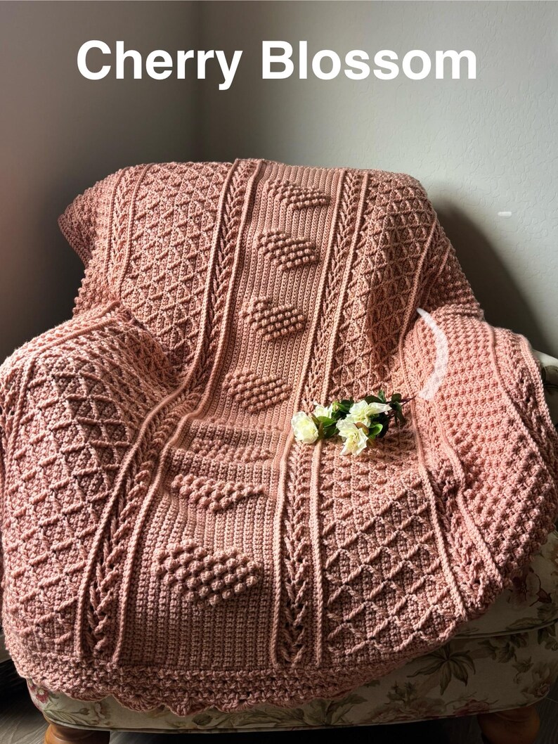 Afghan Crochet, Handmade Crochet Afghan, Vintage Afghan, Heirloom Style ...