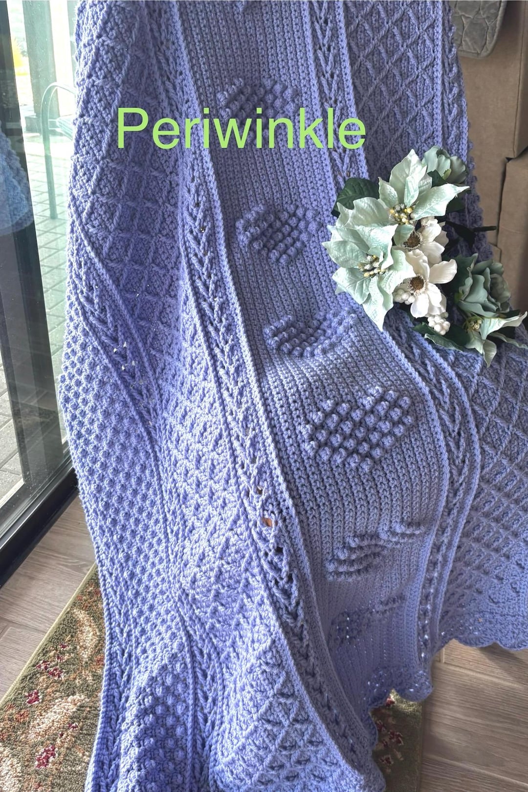 Afghan Crochet, Handmade Crochet Afghan, Vintage Afghan, Heirloom Style ...