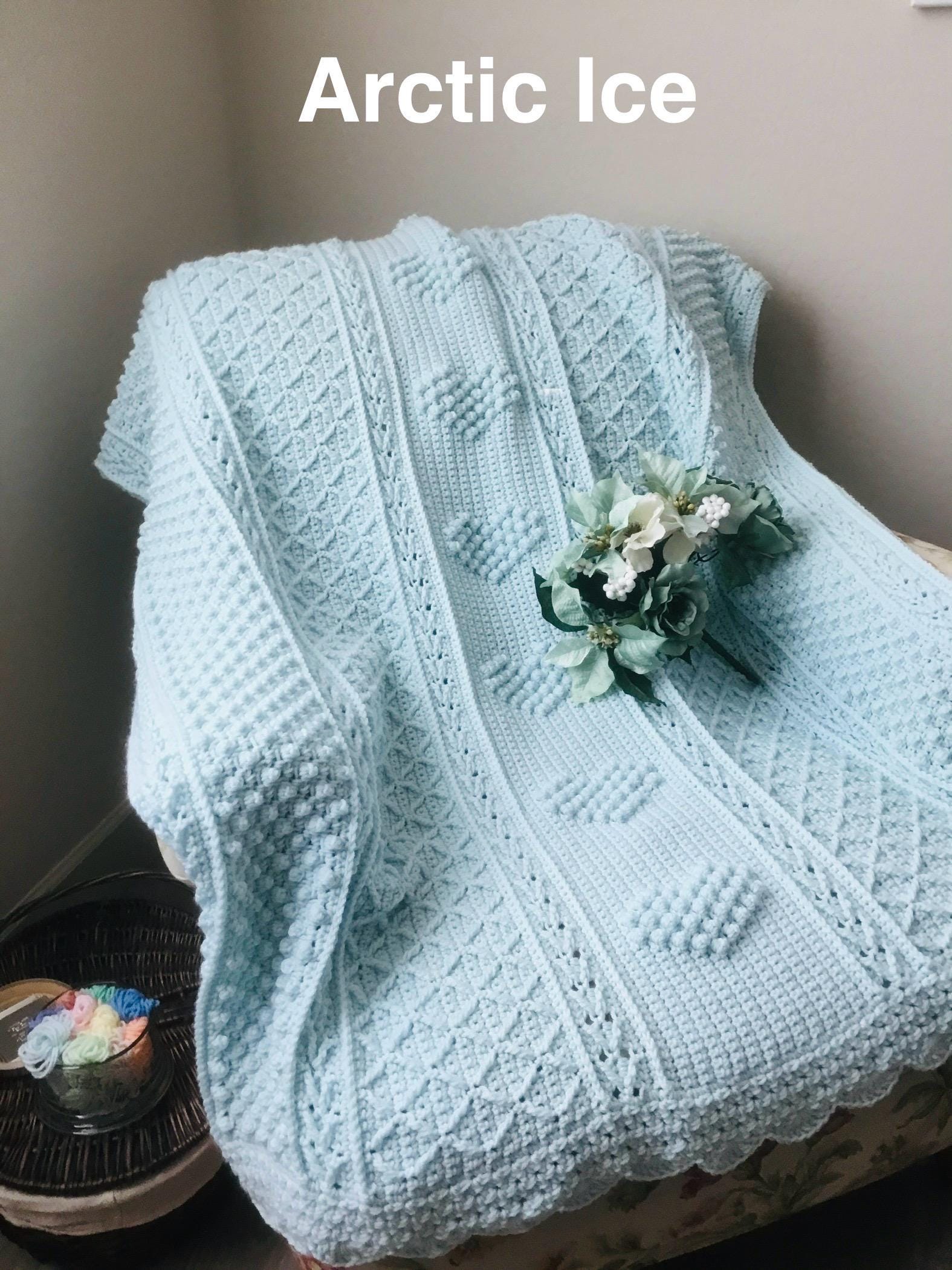 Afghan Crochet, Handmade Crochet Afghan, Vintage Afghan, Heirloom Style ...
