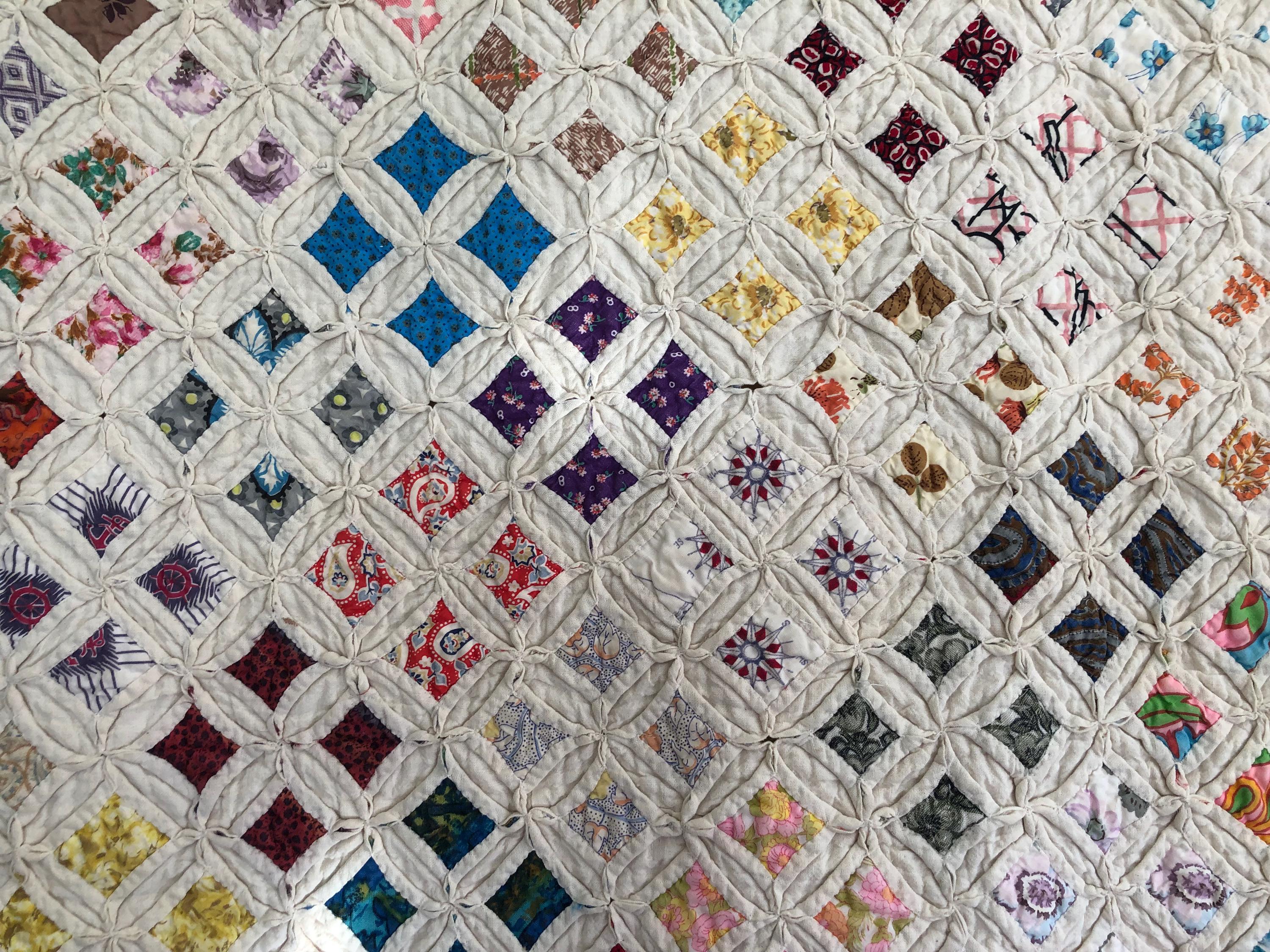1930s Hand-crafted Cathedral Quilt - Etsy