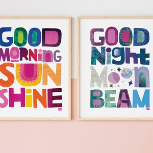 Good Morning Sun Shine Collage Art Poster - Etsy