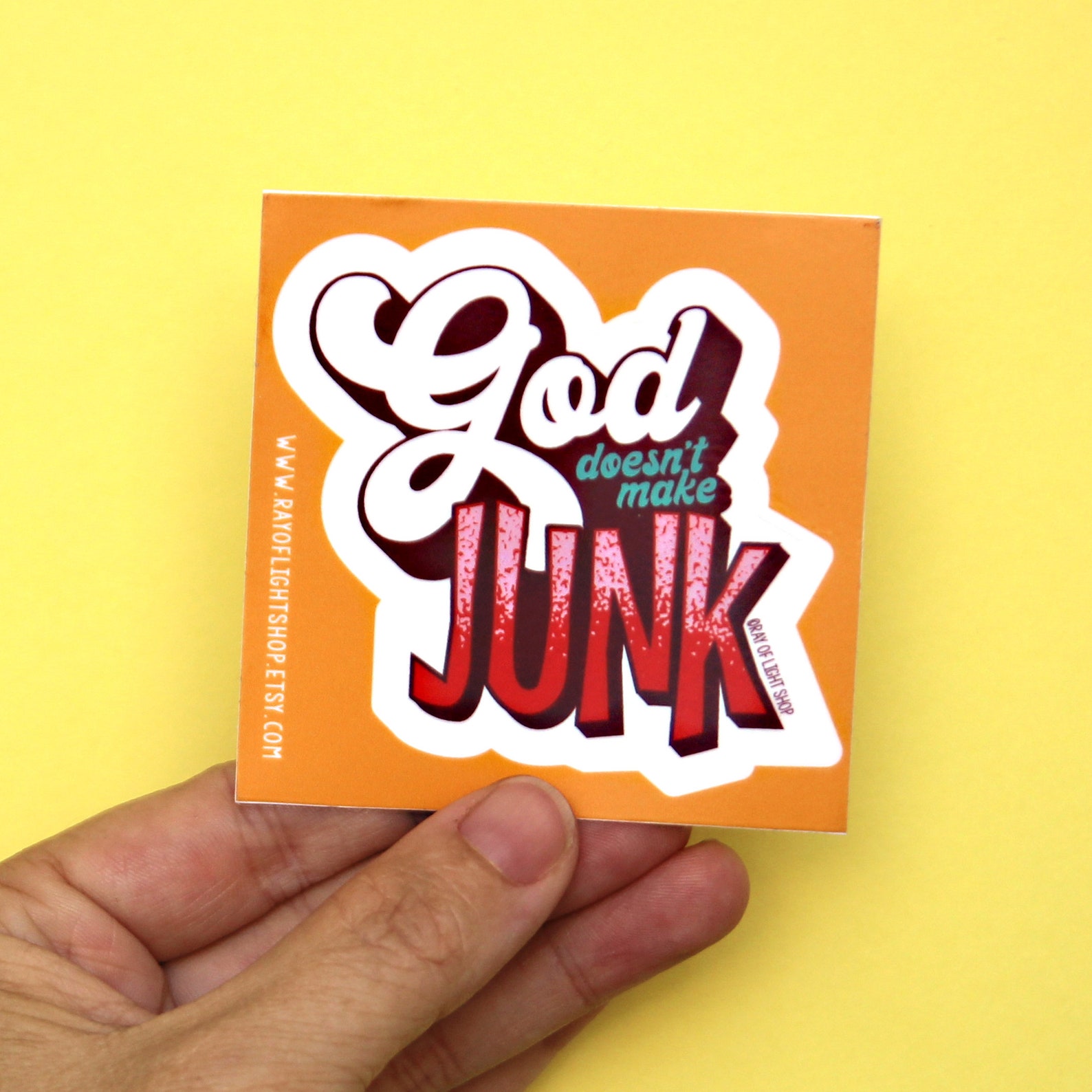 God Doesn't Make Junk Words of Wisdom Cute Self Care - Etsy