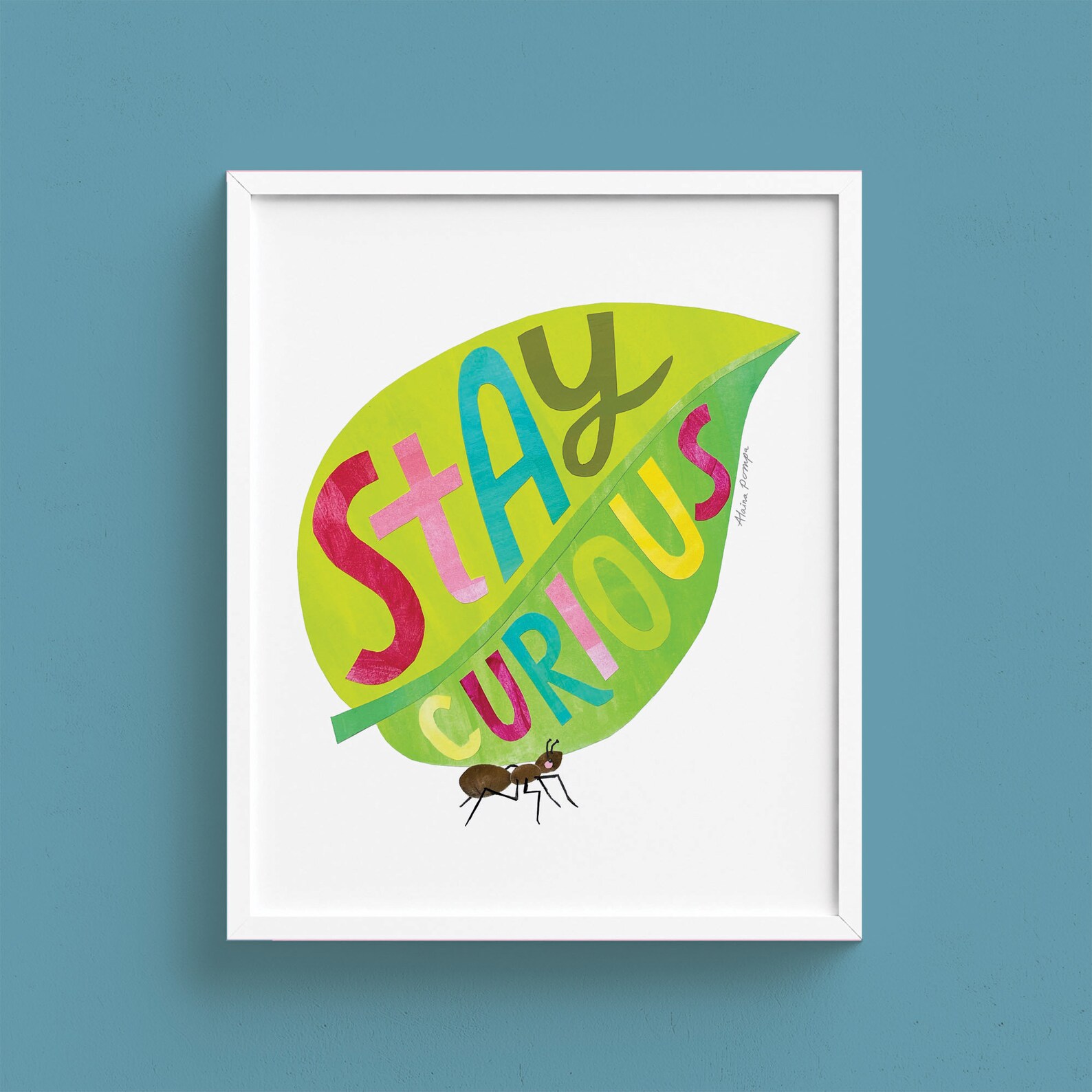 Stay Curious Collage Nursery Art - Etsy