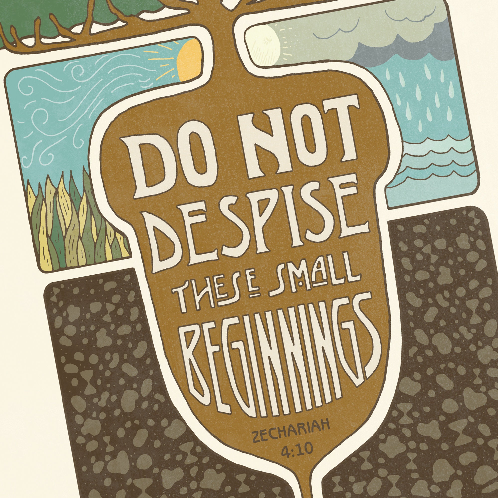 Do Not Despise These Small Beginnings Zechariah 4:10 Start | Etsy