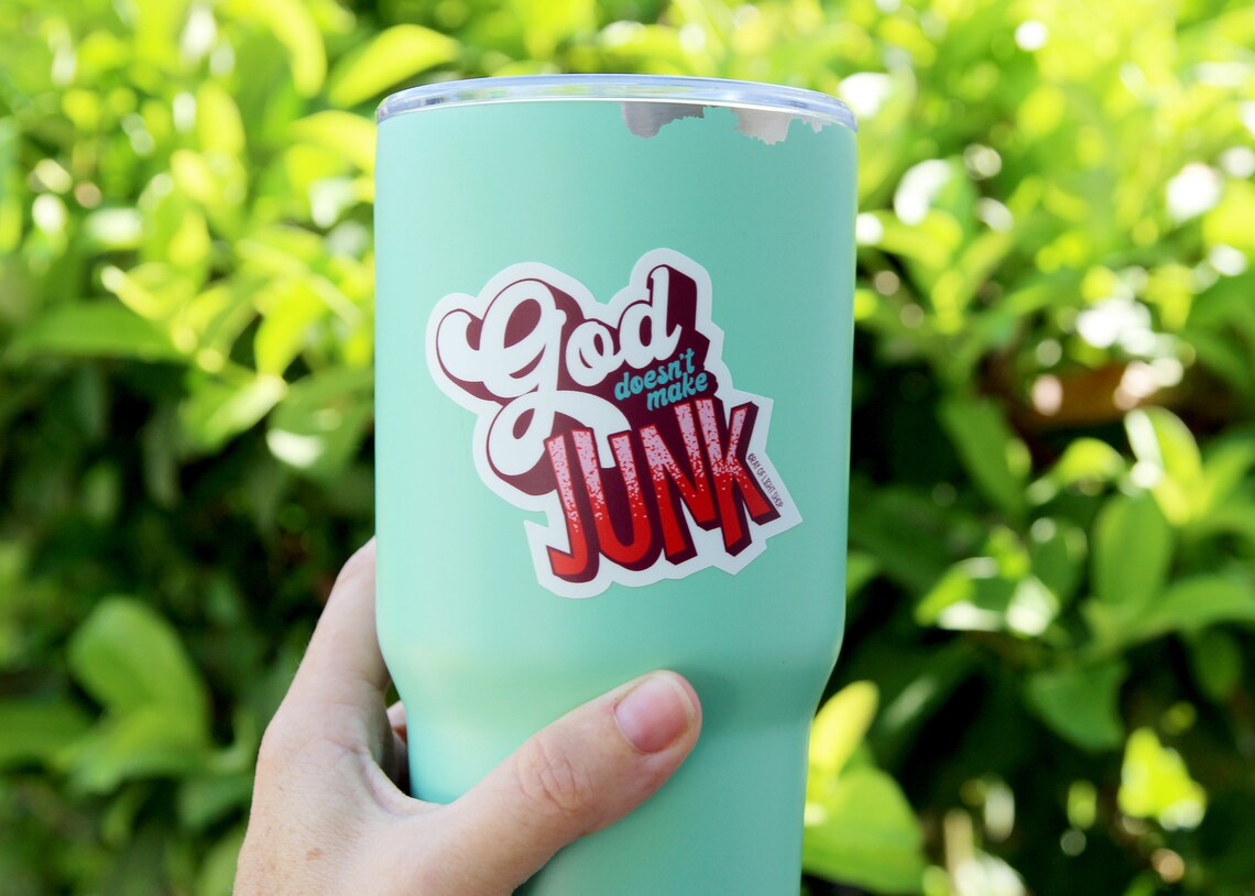 God Doesn't Make Junk Words of Wisdom Cute Self Care - Etsy