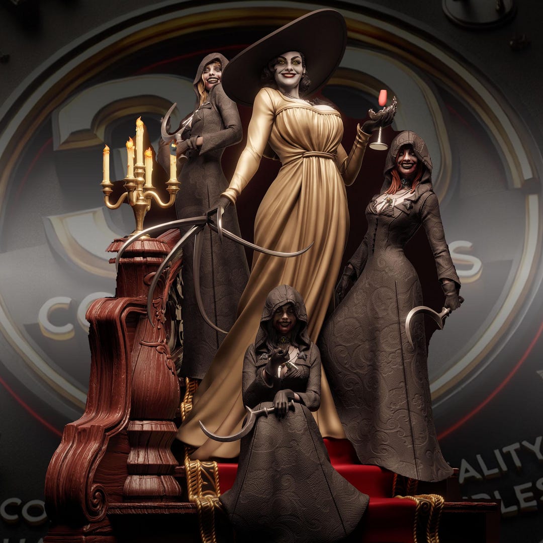 Vampire Matriarch Custom 3D Printed Diorama - Fartart Handmade ...