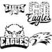 Eagles PNG Bundle | Eagle Mascot SVG | Sports Team Logo Clipart ...