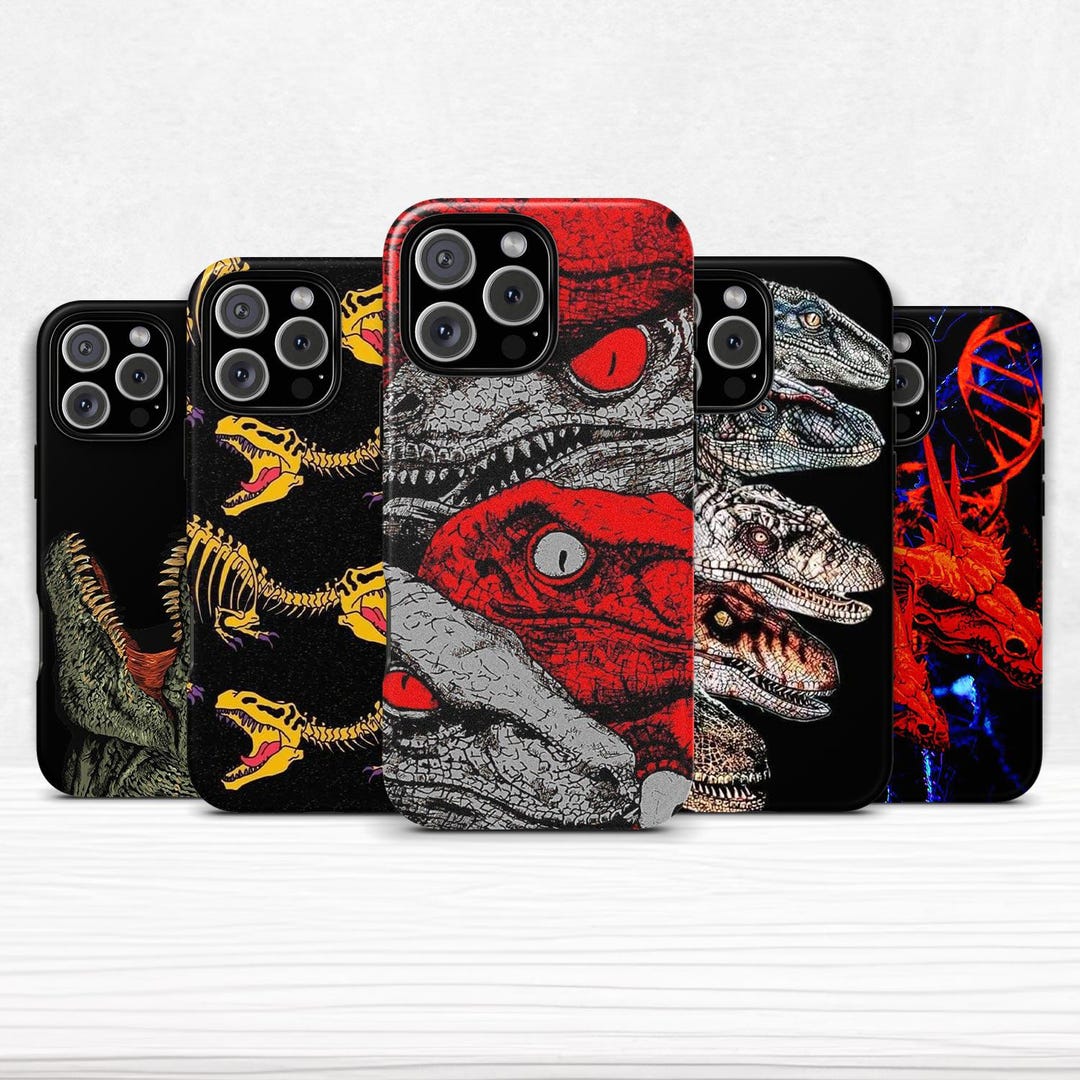 Dino Dual Shell Phone Case for iPhone 11 12 13 14 15 16 Pro Max Plus ...