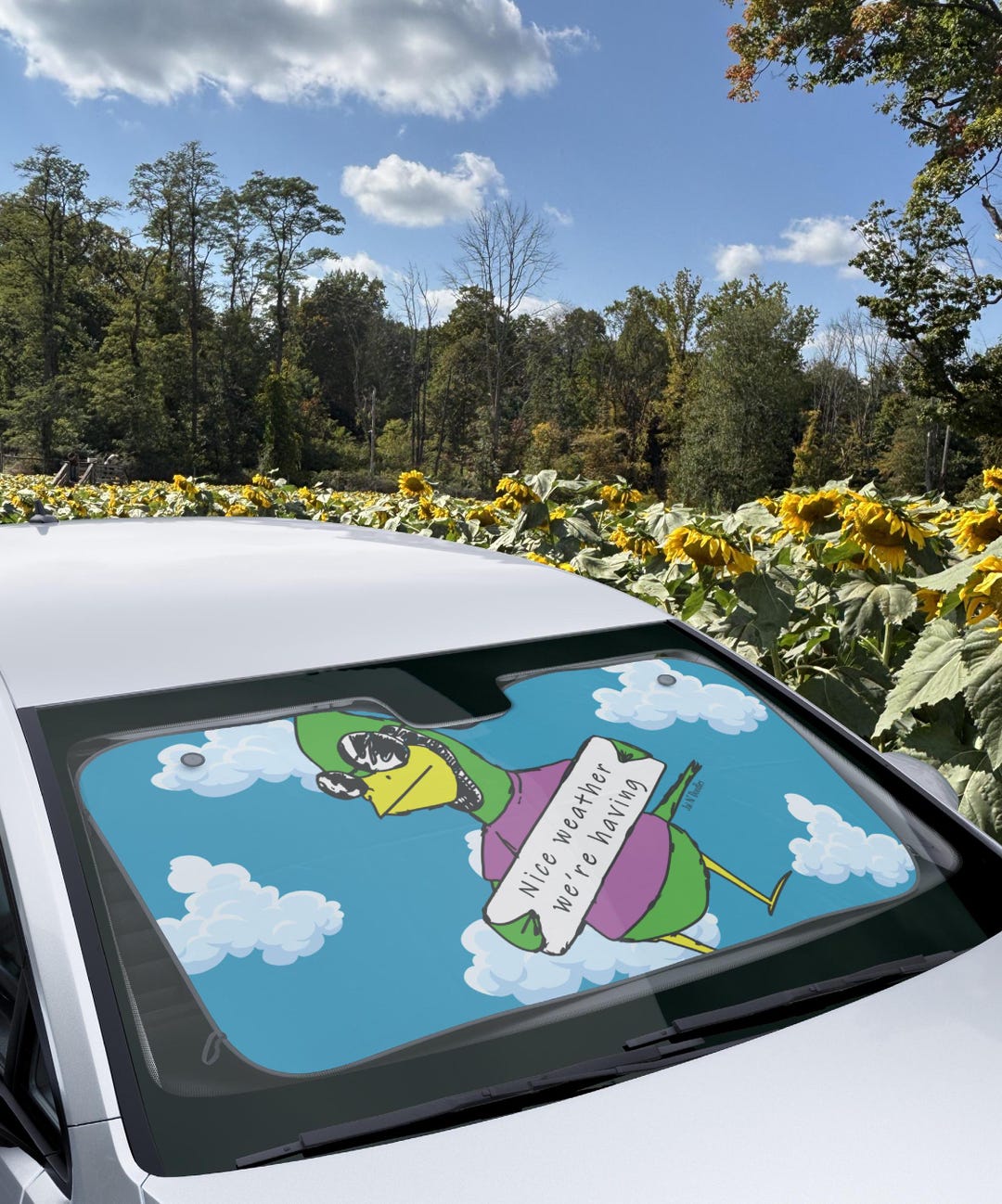 Green Birdie and the Banner, Car Sunshades: Fun Car Accessory, Vehicle ...