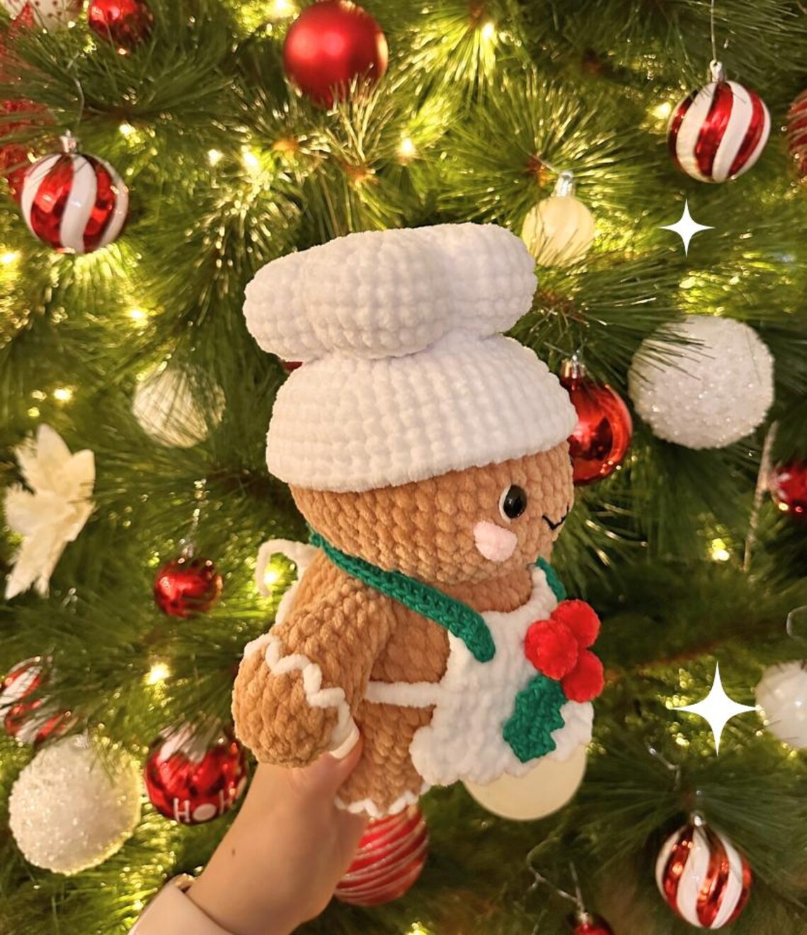 Gingy the Chef Gingerbread Crochet Pattern | Amigurumi PDF Digital ...