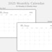 2025 A4 Calendar Bundle | Yearly and Monthly Printable Calendars ...