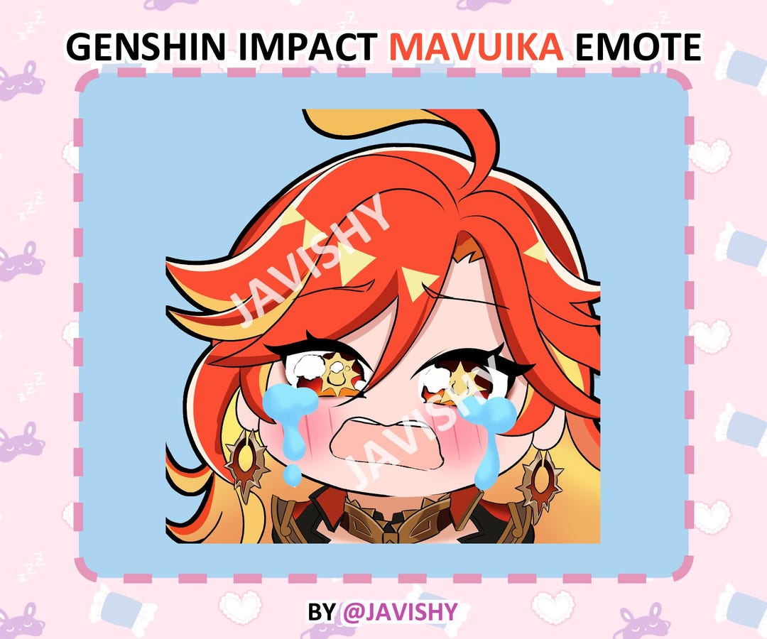 Emote Mavuika Sad Genshin Impact - Etsy UK