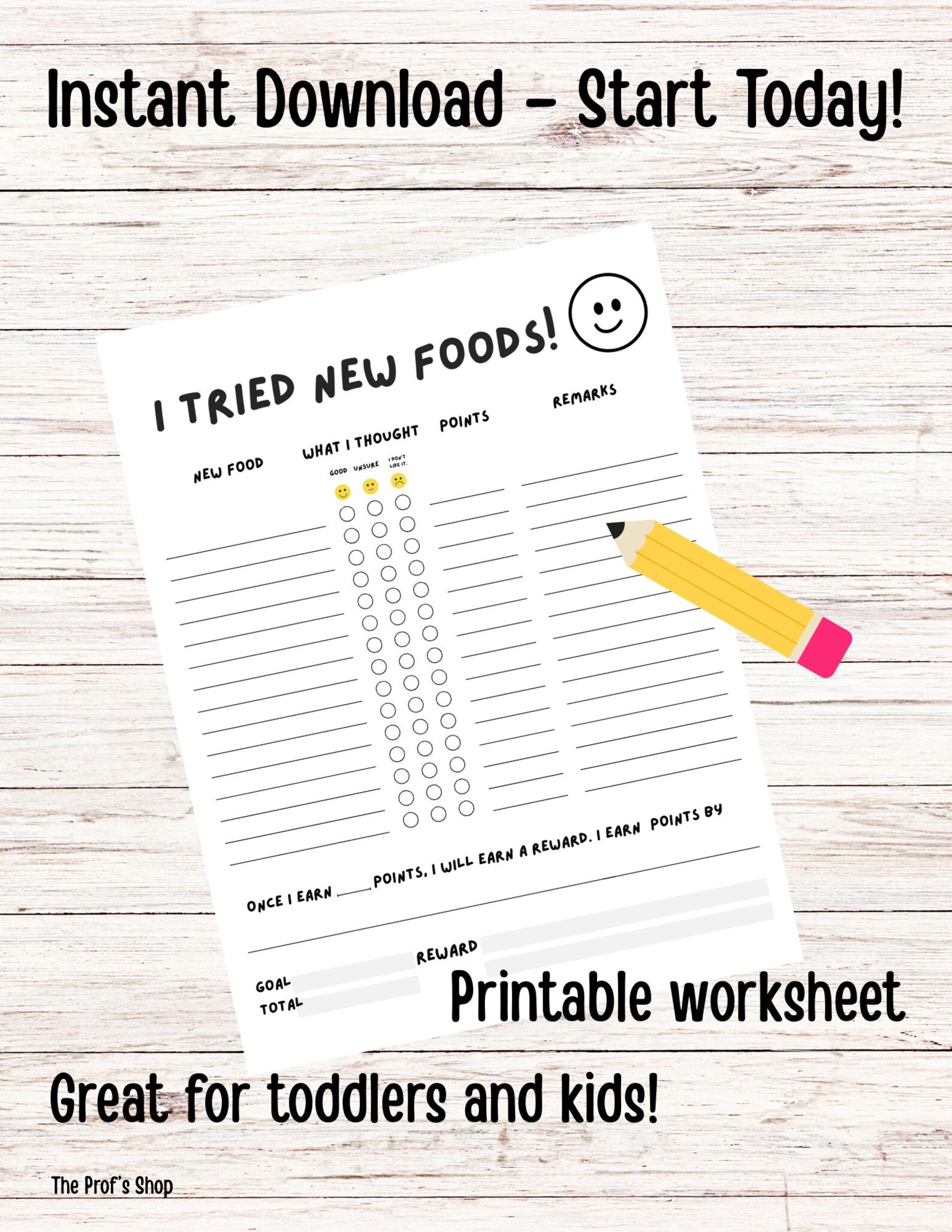 Chart System to Help Your Picky Eater Try New Foods - Etsy