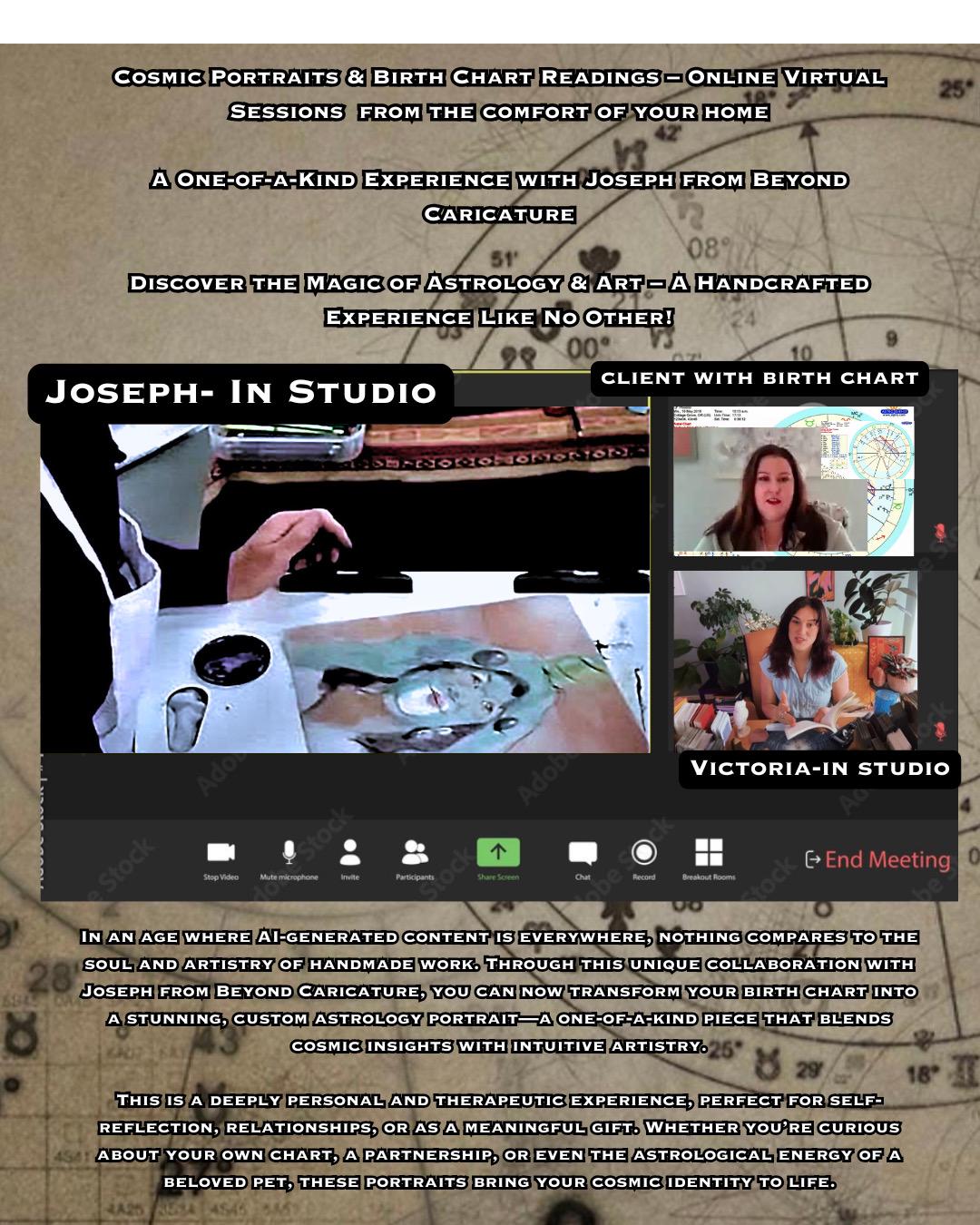 Personalized Astrology Art & Portraits - Full-color Handmade Astro ...