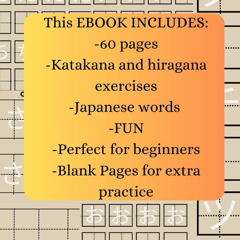 Hiragana and Katakana Ebook | Japanese for Beginners | Japanese Ebook | Japanese Writing ...