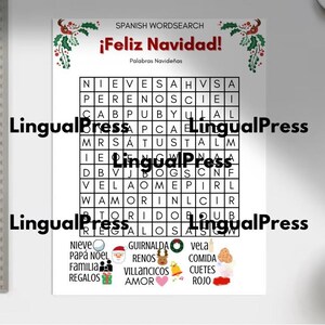 Spanish Christmas Fun Activities - Etsy