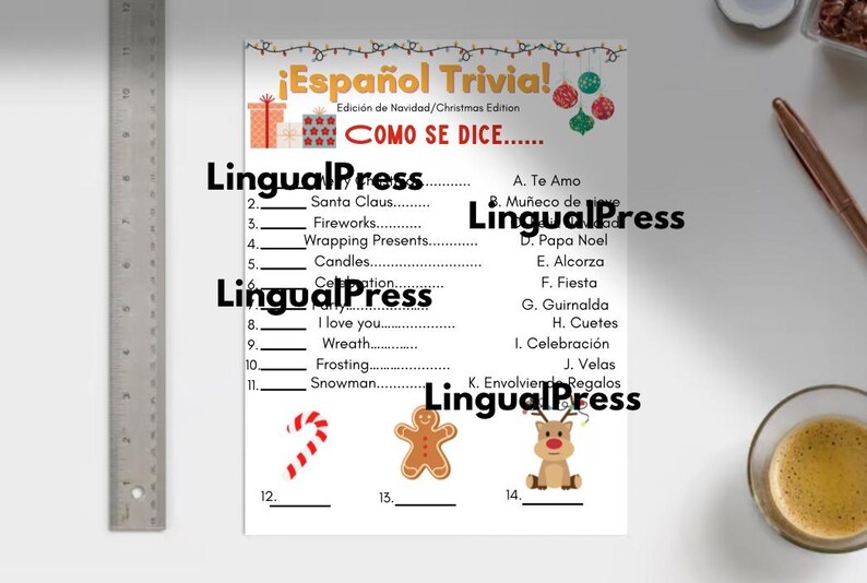 Spanish Christmas Fun Activities - Etsy