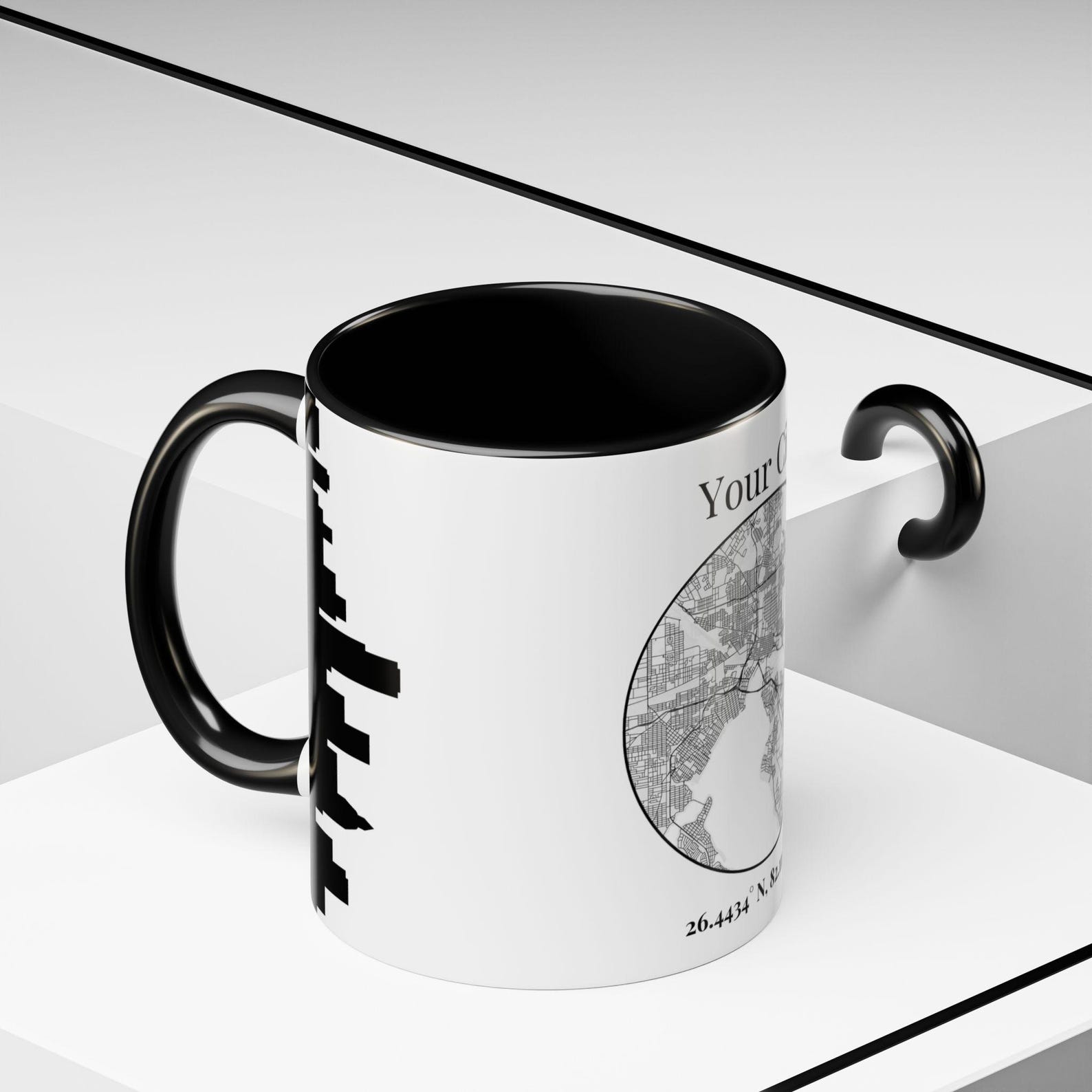 Custom City Map Coffee Mugs Personalized Coffee Mugs With Custom City ...