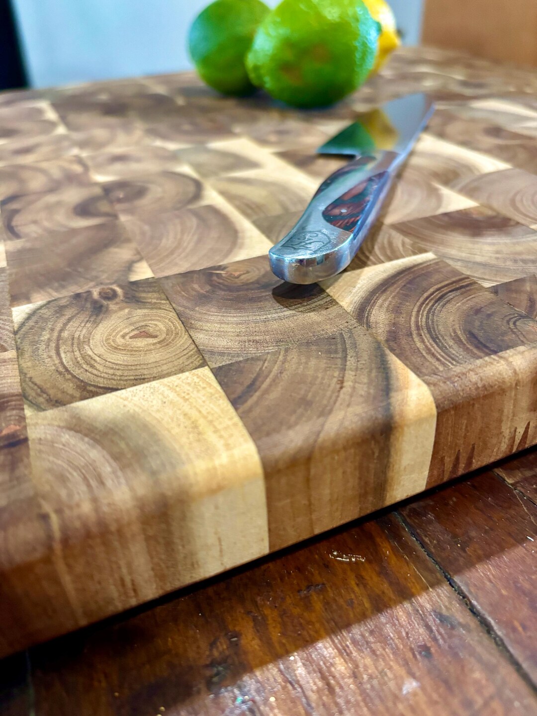 Butcher Block End Grain Cutting Board - Etsy