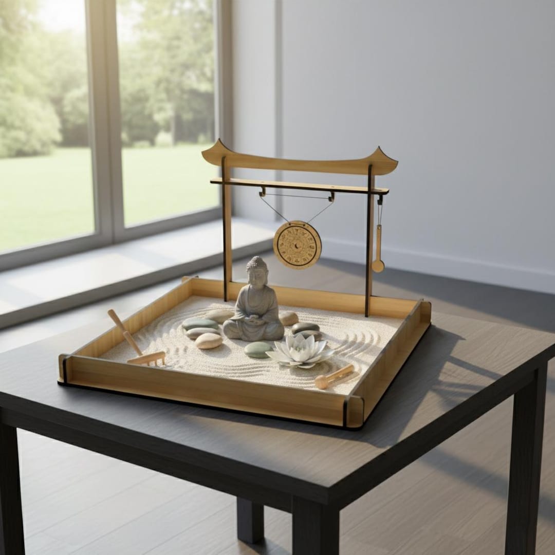 Laser Cut Zen Garden File: Buddha Decor, Spiritual SVG (digital File ...