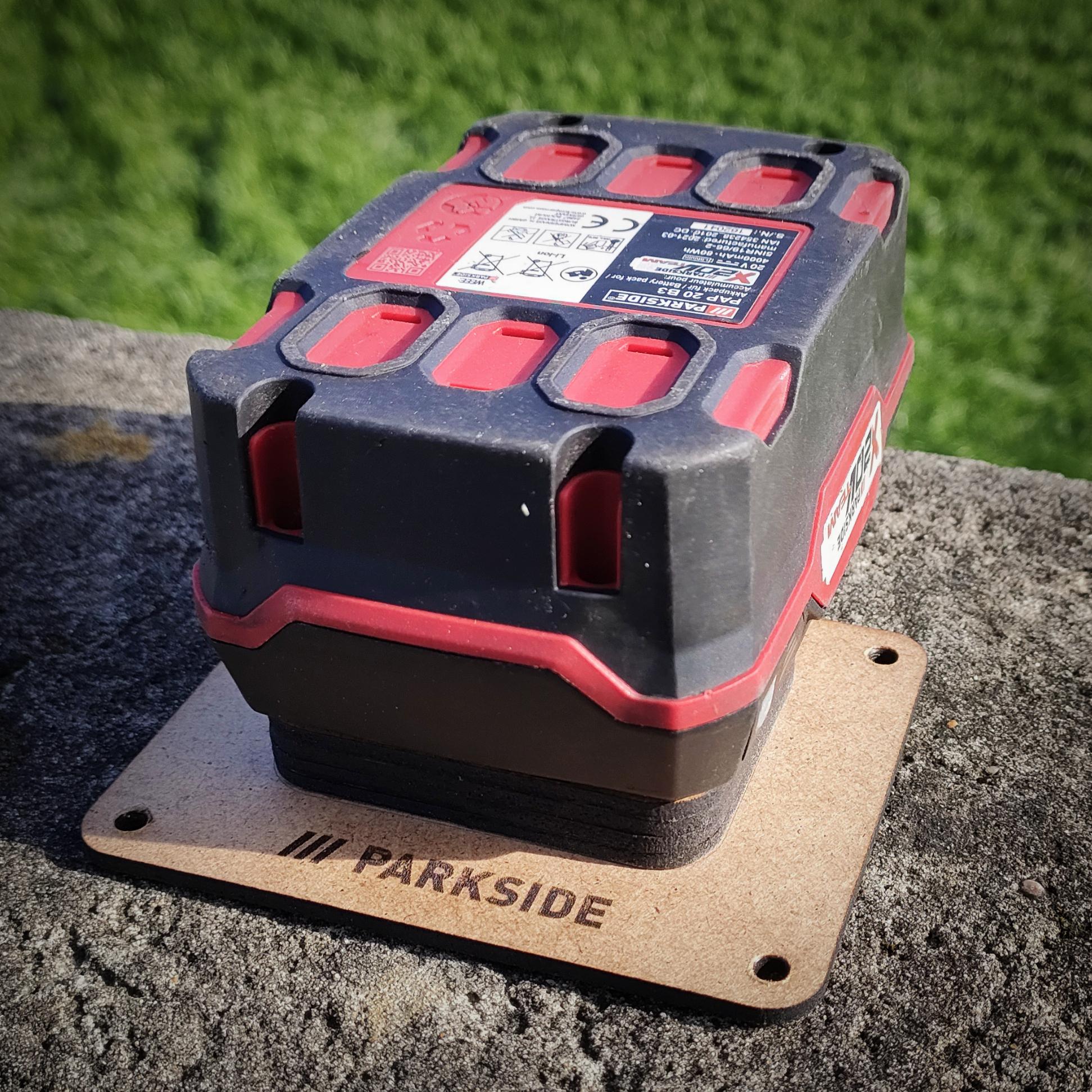 Parkside X20V Team Battery Holder – Laser Cut MDF File (up to 4 ...