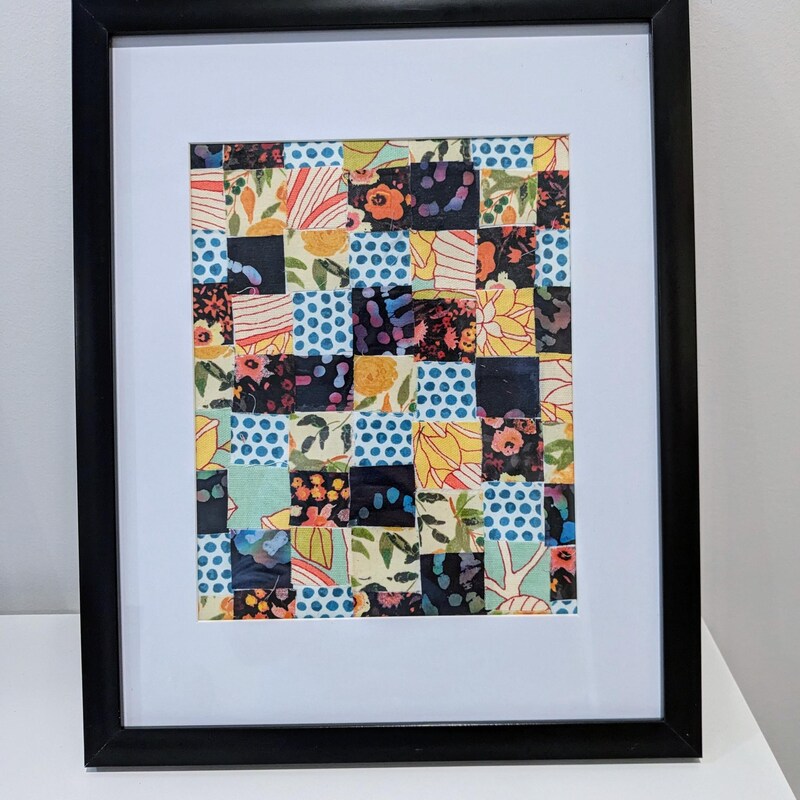 Fabric Collage Art - Etsy