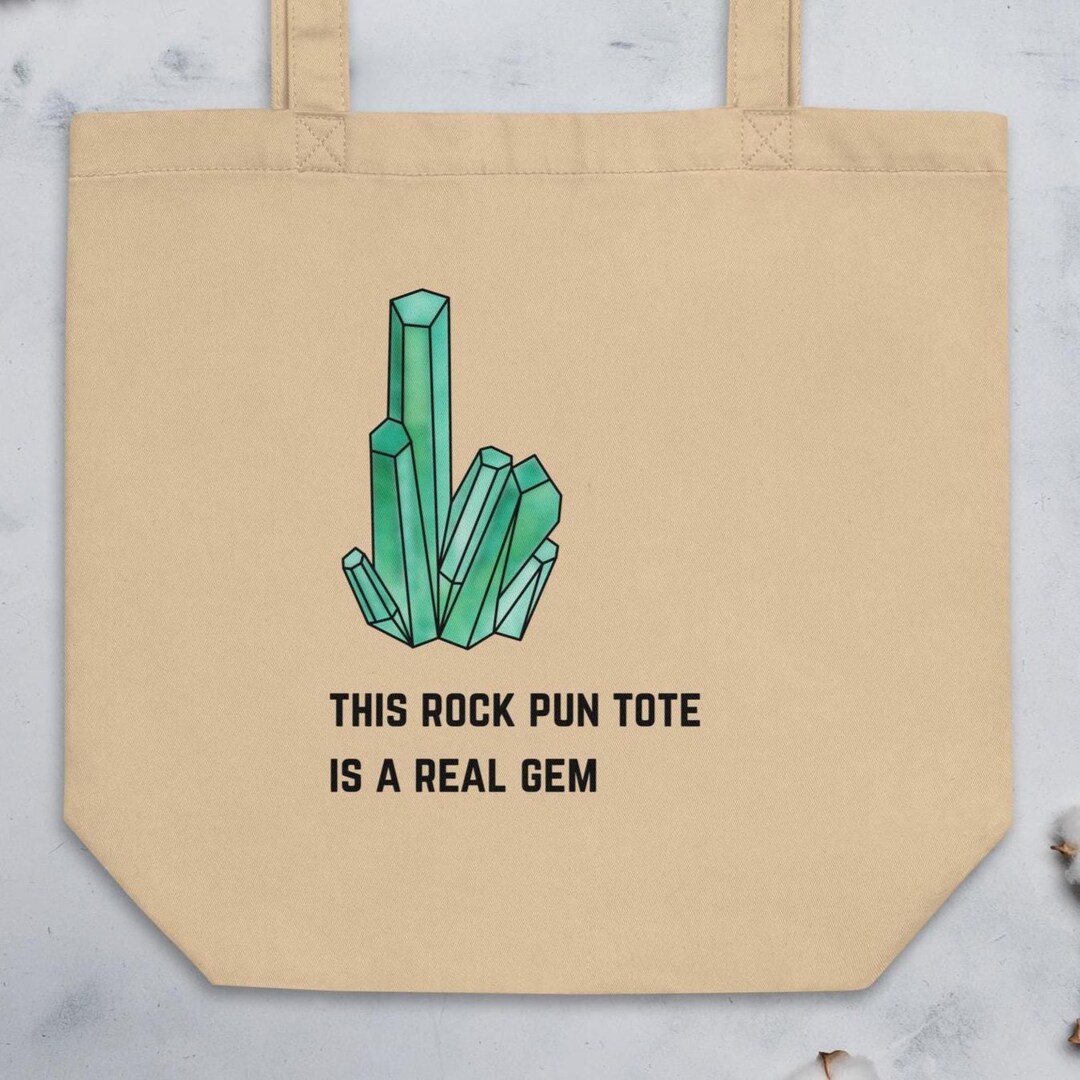 Rock Pun Tote Bag, Funny Geologist Gift, Science Teacher Appreciation ...