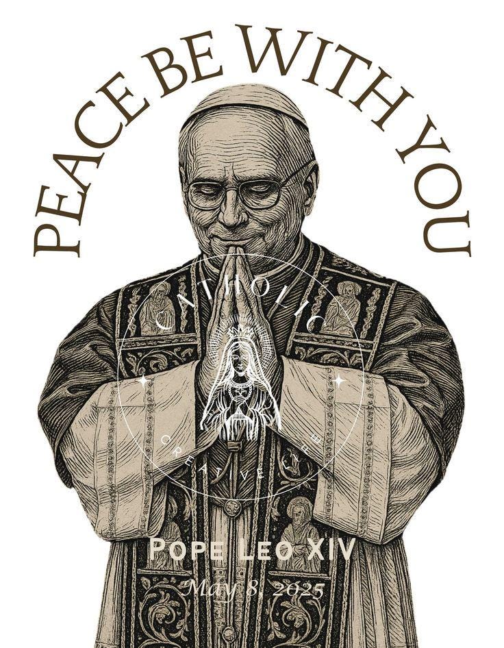 Pope Leo XIV "peace Be With You" Catholic Coffee Mug - Papal Blessing ...