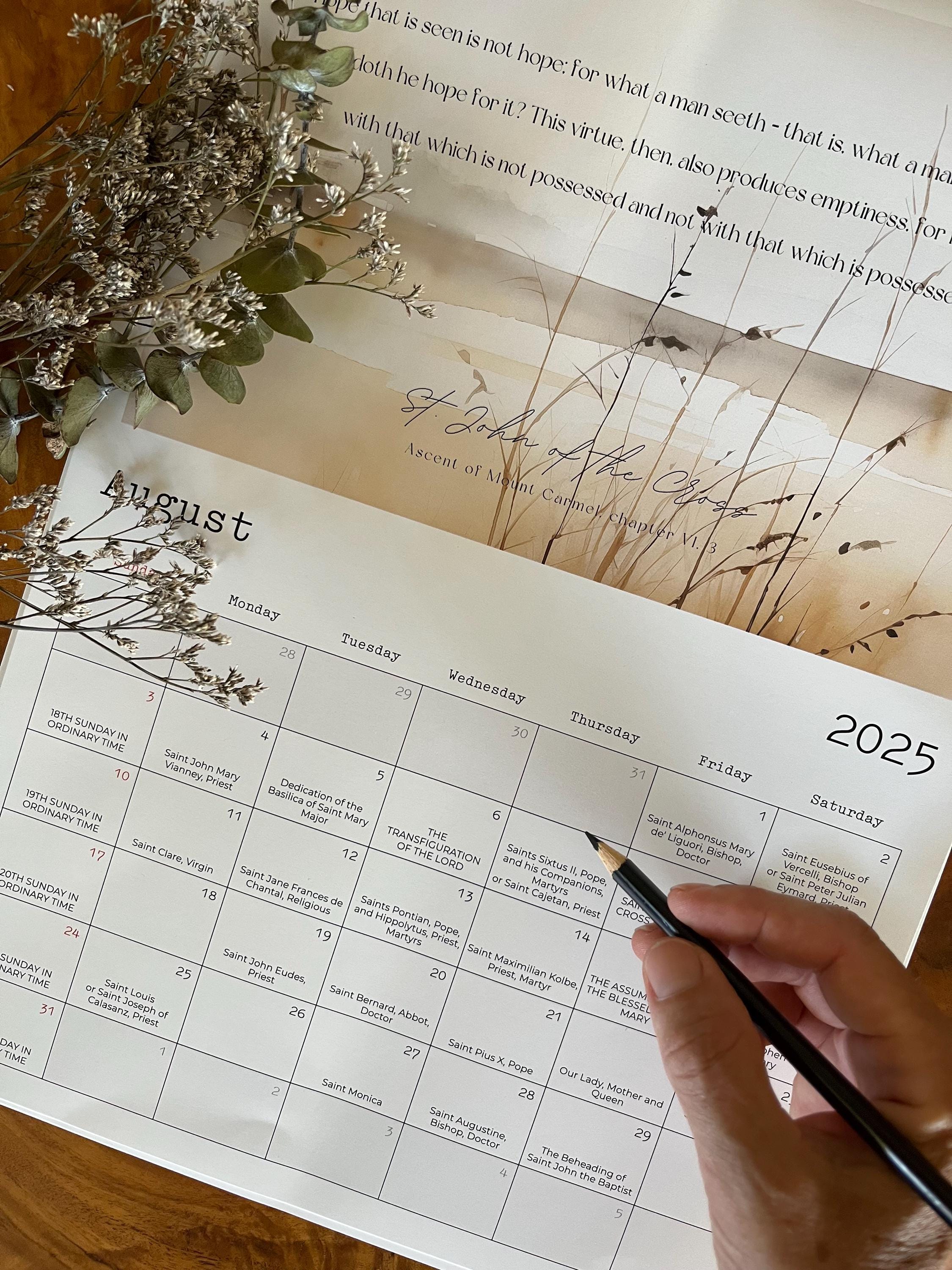 2025 Catholic AUSTRALIAN Jubilee Wall Calendar (A3) - Etsy