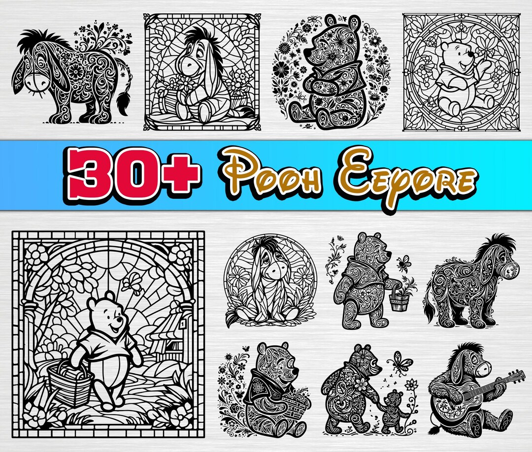 30 Designs Vintage Cartoon SVG PNG Bundle, Zentangle Cartoon Clipart ...