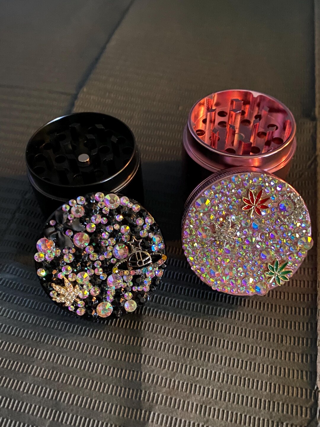 Custom Rhinestone Charmed Herbal Grinder, Valentines Gifts for Her ...