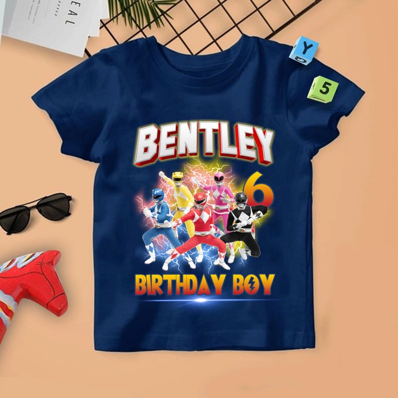 Power Ranger Birthday Shirts, Power Ranger Family Party Shirt, Power ...