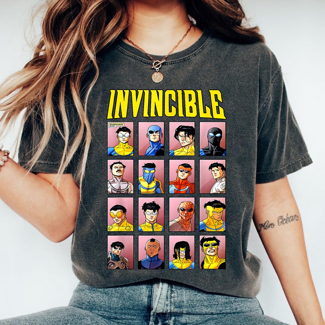 Invincible Mark Superhero T Shirt, Superhero Costume, Comic Book Fan ...