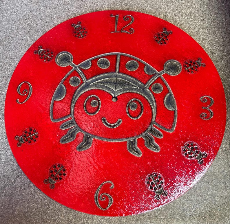 Ladybug Clock Face SVG PNG DXF Pdf - Etsy